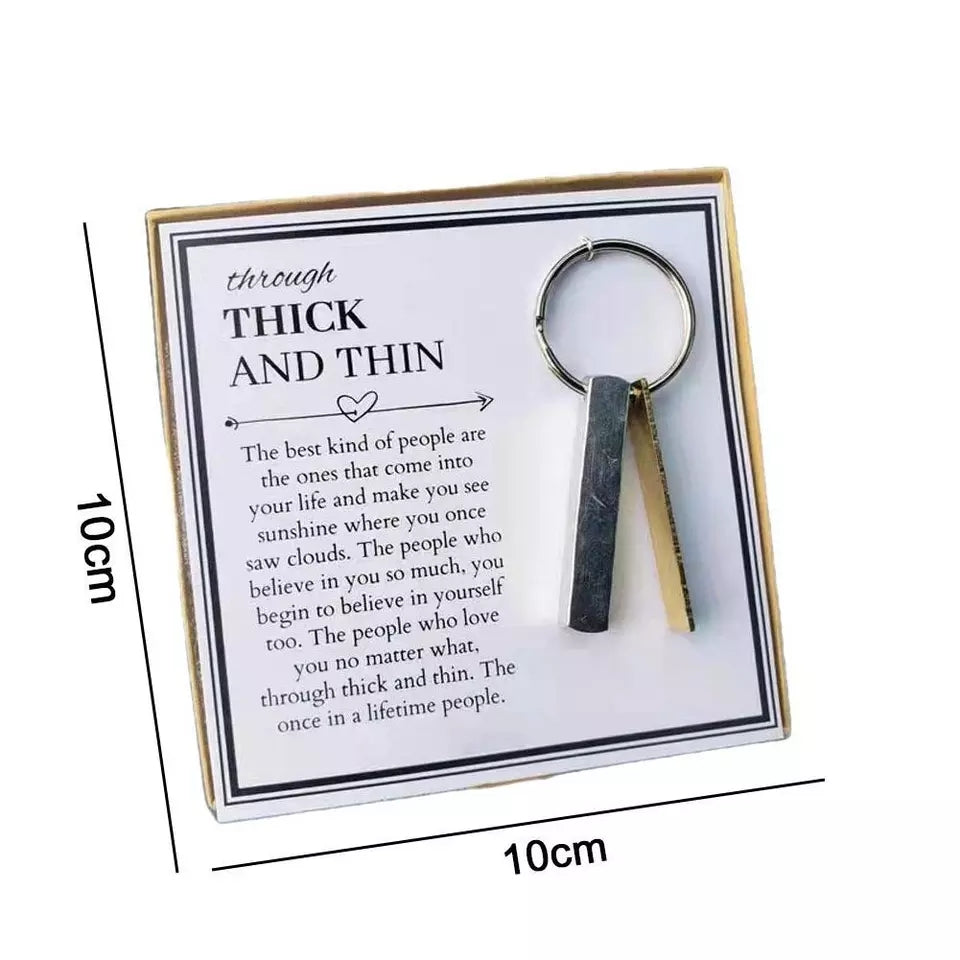 Home › Through Thick and Thin Keychain