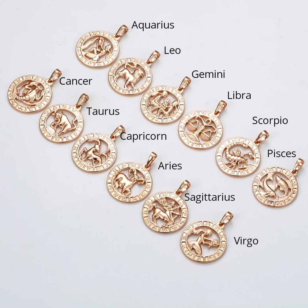 Home › Dainty Zodiac Sign Necklace, Constellation Necklace, Zodiac ...