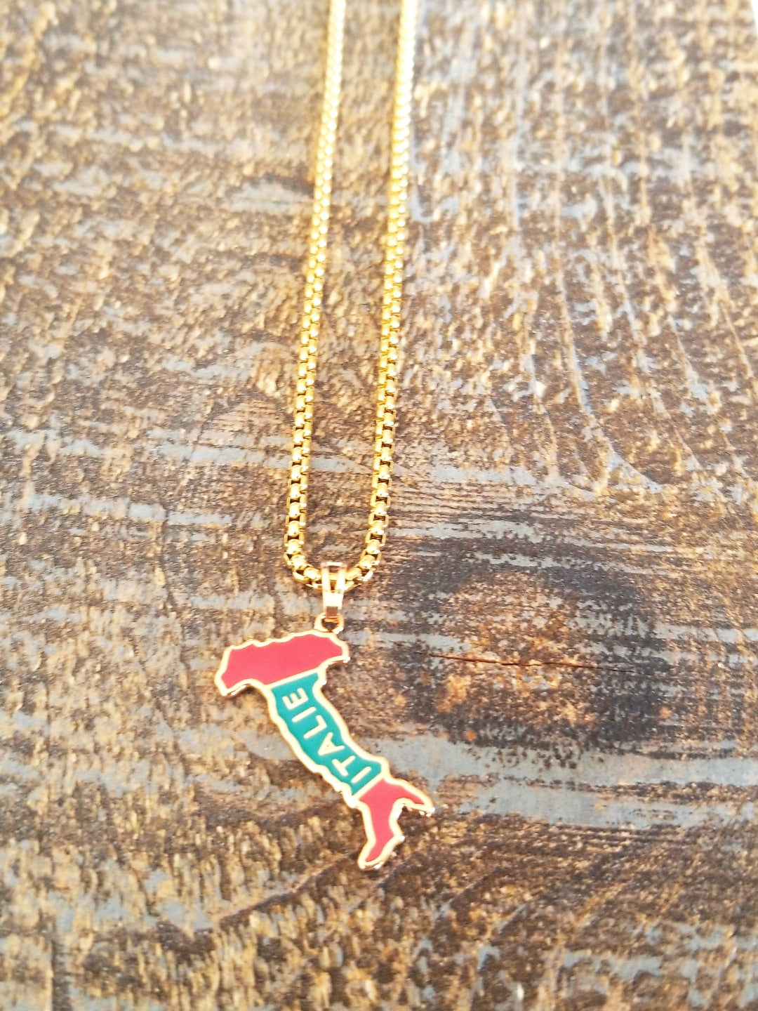 Home › Italy Map Necklace