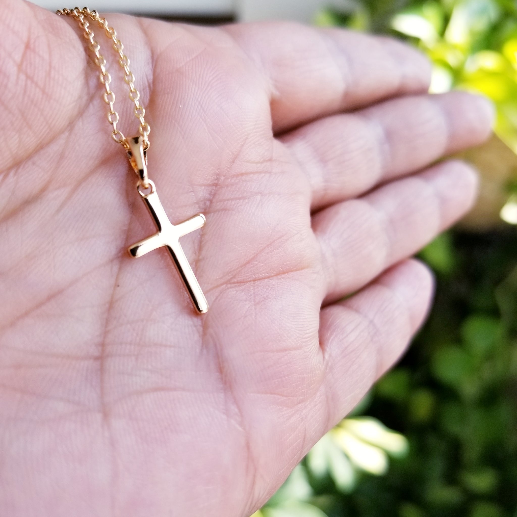 Home › Cross Necklace and Earring Set