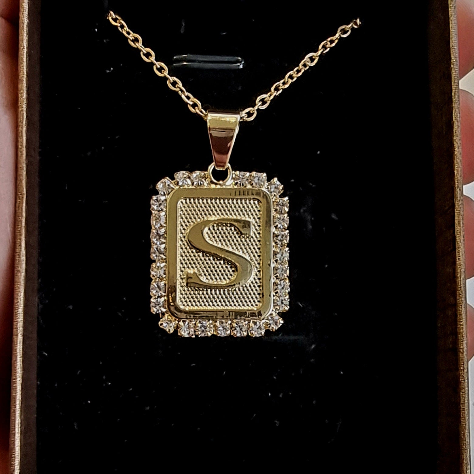 Home › 18k Gold Plated Big Letter Necklace