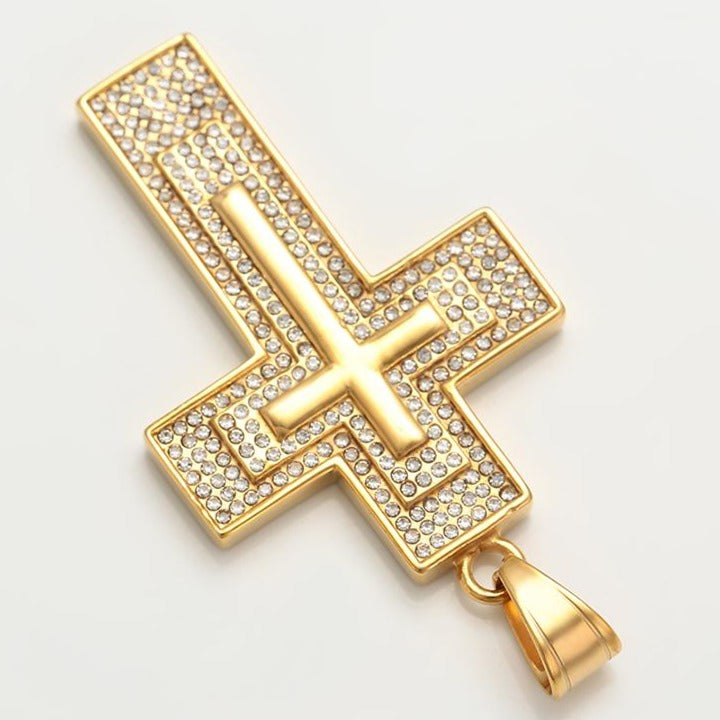 Home › Big Cross Necklace Gold