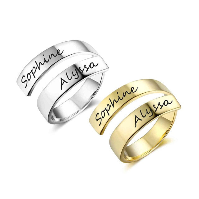 Home › Engraved Two Names Ring